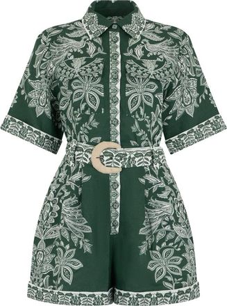 Farm Rio Farm Rio, Femme, Combinaisons et Ensembles, Vert, Taille: 36 FR Miranda Belted Romper