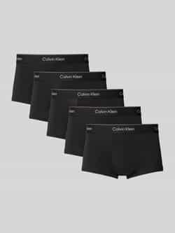 Calvin Klein Underwear Trunks mit elastischem Label-Bund im 5er-Pack