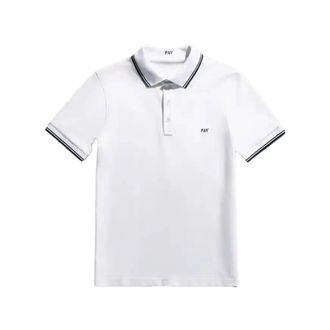 Fay Baumwoll-Polohemd - - Tops - Herren - Wei&szlig; - 2XL