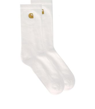 Carhartt Work in Progress CHAUSSETTES CHASE BLANCHES CARHARTT WIP