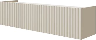 Selsey Meuble TV Suspendu Fiorra 37x144x38,3cm - TV Lowboard Cashmere - H&auml;ngend - Moderne Eleganz - Raffiniertes Design - 3 F&auml;cher - Integrierter Kabeldurchg