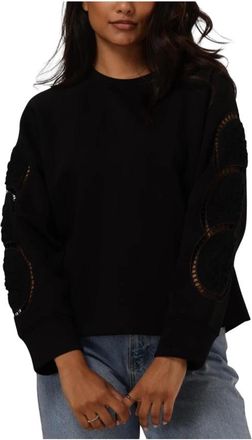 Object Schwarzes Sweat Top f&uuml;r Frauen - - Sweatshirts & Hoodies - Damen - Schwarzk - XS