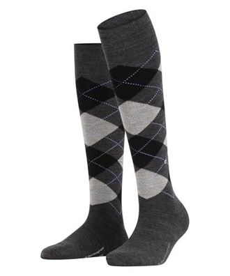 Burlington Marylebone W Kh laine fantaisie 1 paire, Chaussettes longues Femme, Gris Asphalt Melange 3180, 36-41