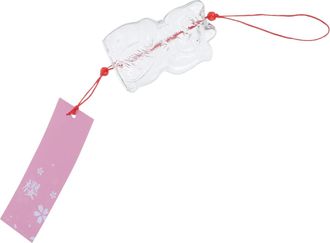 Supvox Glas-Windspiel Für Garten Japanisches Terrassen-Windspiel Bemaltes Geburtstags-Windspiel Hängendes Party-Windspiel Glocke Mit Bemaltem Muster Hängende