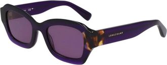 Longchamp Femme, Accessoires, Violet, Taille: 50 MM Lunettes de soleil oeil-de-chat