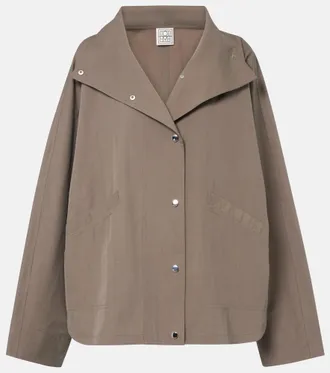Toteme Oversize-Jacke aus einem Baumwollgemisch