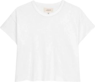 The Great. THE Great, Femme, Tops, Blanc, Taille: 40 FR Crop T-Shirt
