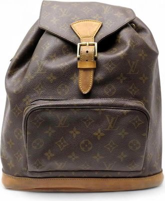 Louis Vuitton Rucks&auml;cke - LOUIS VUITTON MONTSOURIS MM M11197 MONOGRAM CANVAS - Gr. unisize - in Braun - f&uuml;r Damen