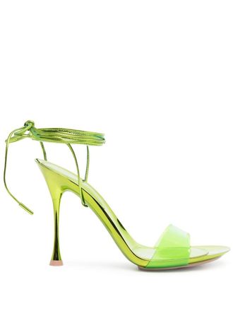Gianvito Rossi sandales en cuir &agrave; talon 95 mm - Vert