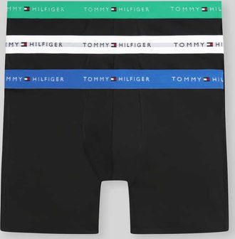 Tommy Hilfiger Regular Fit Trunks aus Baumwoll-Mix im 3er-Pack