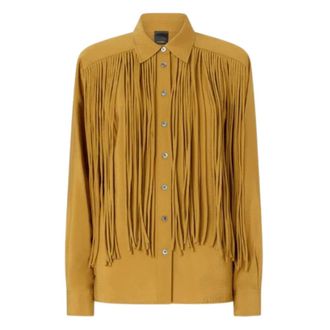 Pinko Fransenhemd - - Blouses & Shirts - Damen - Braun - M