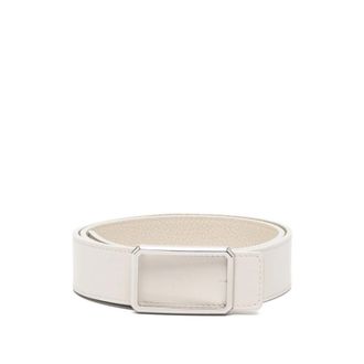 Maison Boinet Glatter Lederg&uuml;rtel - - Accessories - Damen - Wei&szlig; - 85 CM