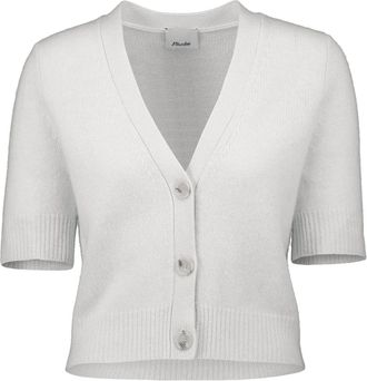 Allude Cardigan aus Kaschmir - Wei&szlig;
