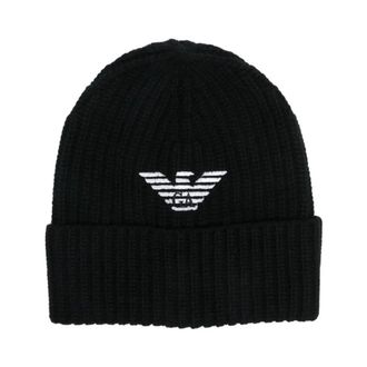 Emporio Armani Schwarze H&uuml;te & Beanies Stilvolle Kollektion - - Accessories - Herren - Schwarzk - S