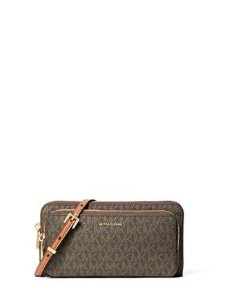 Michael Kors LG CONTINENTAL XBODY BRN/ACORN