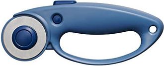 Fiskars Cutter Rotatif, Couteau rotatif avec Poign&eacute;e en Boucle, pour Droitier et Gaucher, 45 mm, Mountain Haze (Bleu), 1066465