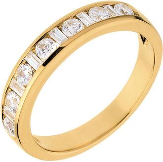 Edenly Trauring Feinschliff in Gelbgold - Kanalfassung - 0.57 Karat - 13 Diamanten