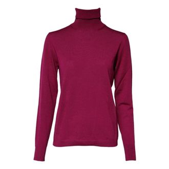 Dolce & Gabbana Fuchsia Woll Rollkragen Pullover - - Knitwear - Damen - Lila - M