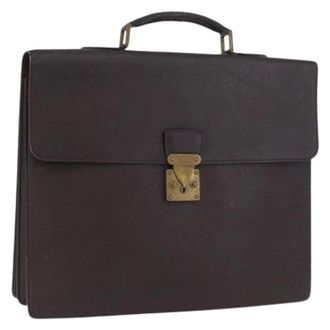 Louis Vuitton Pre-owned Taiga Leder Business Bag - - Pre-owned - Damen - Schwarzk - ONE SIZE