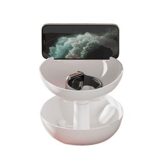 Generic Halloween K&uuml;rbis Snack Bowl-Doppelschicht Abnehmbarer Leckerbis-Organisator, niedliches K&uuml;rbis Design | Multi Funktions Snackschublade mit versteckter