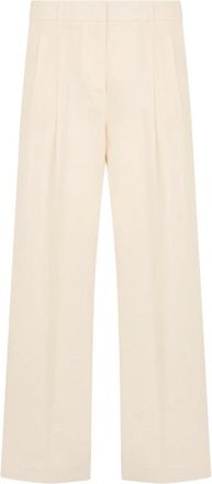 PESERICO Femme, Pantalons, Beige, Taille: 36 FR Pantalon ample en coton