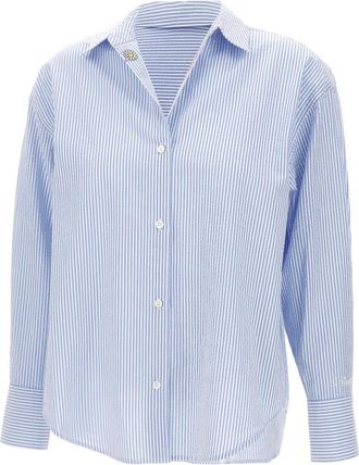 MC2 Saint Barth Femme, Blouses et Chemises, Bleu, Taille: 38 FR Cristal Shirt