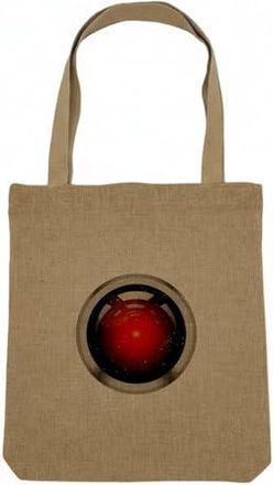Fabulous Sac Shopping Tote Bag Aspect Lin - Hal 9000 Geek Espace Science Fiction Film - Sac de Courses Toile Epaisse 360g Beige Naturel Cabas Port&eacute; Epaule Soli