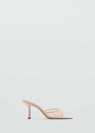 Mango Sandales pointues &agrave; talon nude - Femme - 35 - MANGO