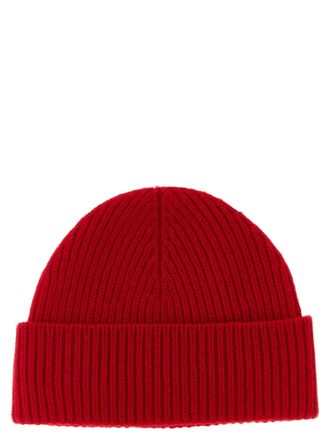 Ami AM344966BM Ribbed Wool Beanie - Red