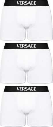 Versace Homme, Sous-v&ecirc;tements, Blanc, Taille: 3XL Cotton-Jersey Trunks 3-Pack