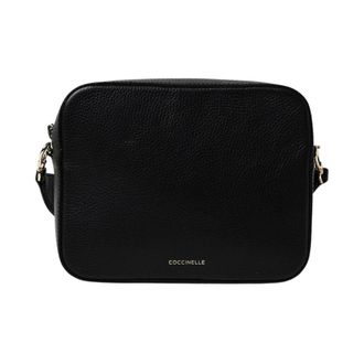 Coccinelle Femme, Sacs, Noir, Taille: ONE Size Sac bandouli&egrave;re en cuir pour appareil photo