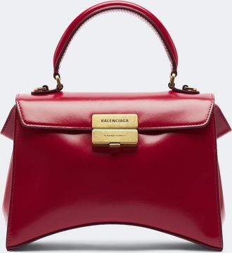 Balenciaga Henkeltasche Hourglass Avenue Small aus Leder