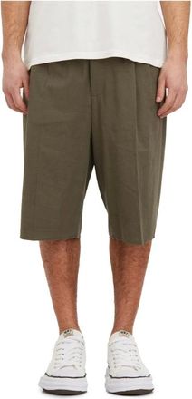 Magliano Homme, Shorts, Vert, Taille: L Wide Leg Cropped Pantalons