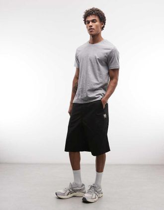 Aape By A Bathing Ape locker geschnittene gewebte Shorts in Schwarz