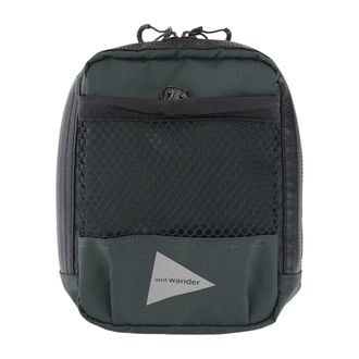 And Wander Nylon Crossbody-Tasche mit Logo - - Bags - Herren - Gr&uuml;n - ONE SIZE