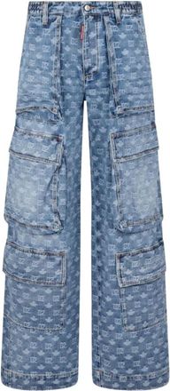 Dsquared2 Femme, Jeans, Bleu, Taille: 34 FR Wide Jeans