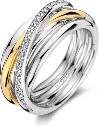 Ti Sento Ring - TI SENTO Ring 12318ZY - Gr. 54 - in Mehrfarbig - für Damen