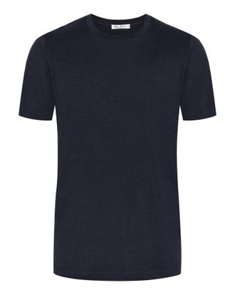 Stefan Brandt Glattes T-Shirt aus feiner Merinowolle in