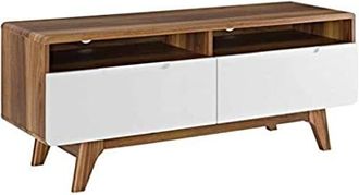 ModWay Origin Mid-Century Moderner 47-Zoll-TV Board, Wei&szlig;, 39 x 119 x 48 cm