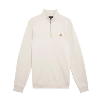 Lyle & Scott Homme, Sweatshirts et sweats &agrave; capuche, Beige, Taille: XL Loopback Quarter Zip Sweat