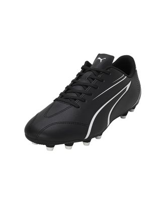 Puma Unisex Kinder Vitoria Fg/Ag Jr Soccer Shoe, Puma Black Puma White, 38.5 EU