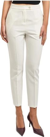 Yes-Zee YES Zee, Femme, Pantalons, Blanc, Taille: 42 FR Slim-fit Pantalons