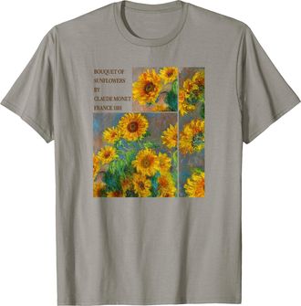 Trendy Apparel Bouquet Of Sunflowers By Claude Monet France 1881 Painting T-Shirt