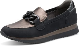 Jana Damen 8-24766-43 Sneaker, Black/Pewter, 40 EU