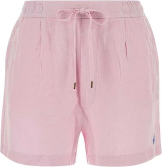 Ralph Lauren Femme, Shorts, Rose, Taille: 40 FR Linen Drawstring Short