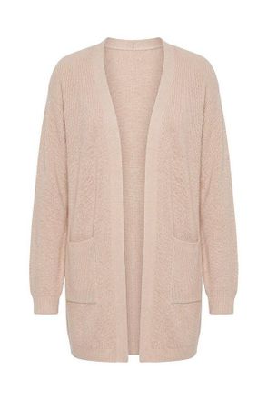 Ulla Popken Cardigan Strickjacke Rippstrick offene Form Langarm
