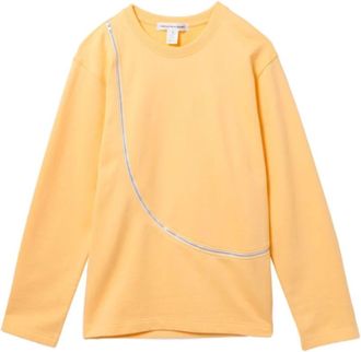 Comme Des Gar&ccedil;ons Homme, Tops, Jaune, Taille: XS Zip Detail SweaT-shirt
