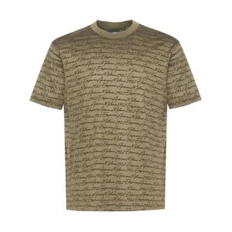 Emporio Armani T-shirt &agrave; Manches Courtes - Homme - Tops - Vert - Taille: XL