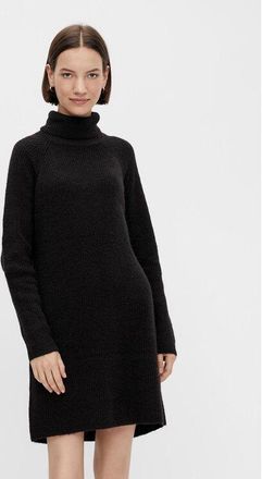 Pieces Strickkleid Ellen 17119500 Schwarz Regular Fit