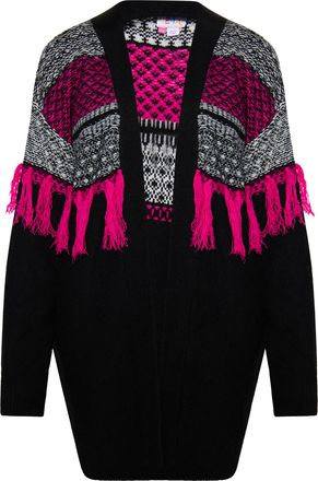 Izia Strickjacke Damen Schwarz Mehrfarbig